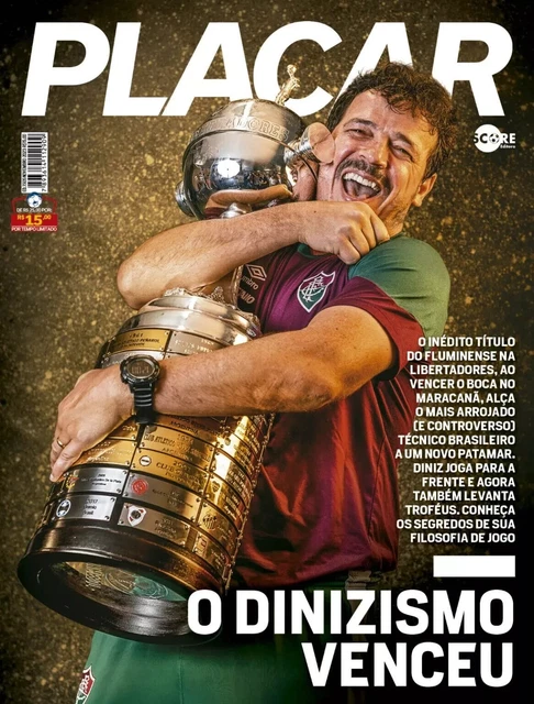 PLACAR FLUMINENSE CAMPEÃO LIBERTADORES FERNANDO DINIZ Football Magazine ...
