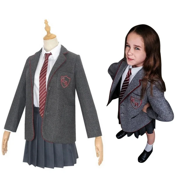 MOVIE ROALD DAHLS Matilda Cosplay Costume Suit Uniform World Book Day ...