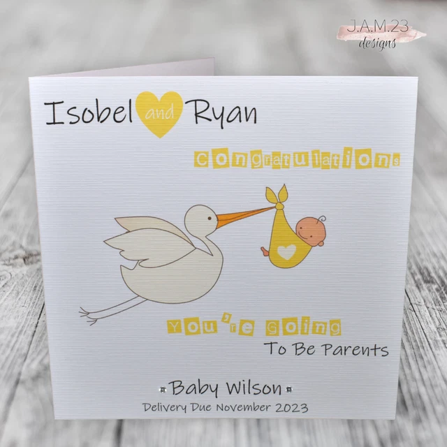 PERSONALISED CONGRATULATIONS YOU'RE Having A Baby Card New Parents To ...