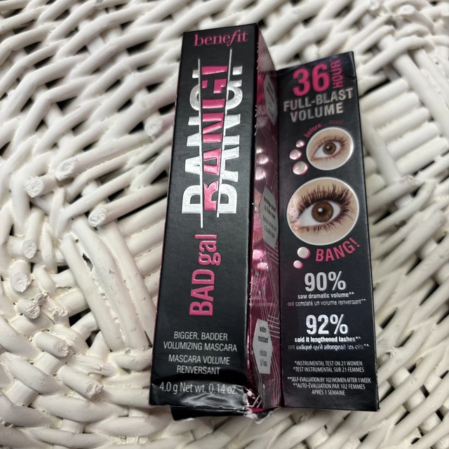 BENEFIT BAD GAL Bang Volumising Mascara Mini Black 4g New £2.99 ...
