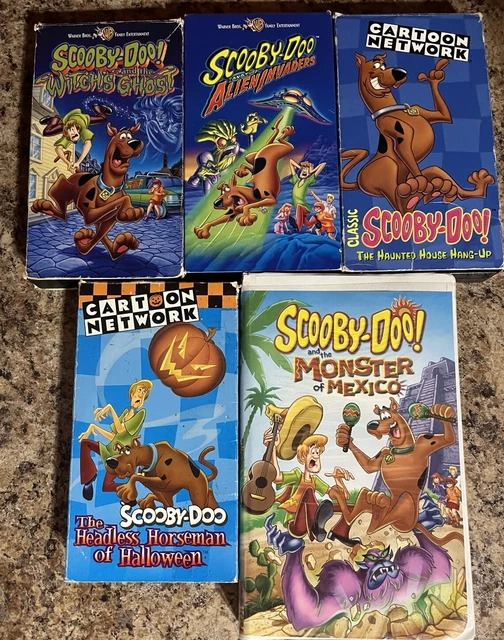5 VHS LOT Scooby Doo Headless Horseman Monster Of Mexico Alien Classic ...
