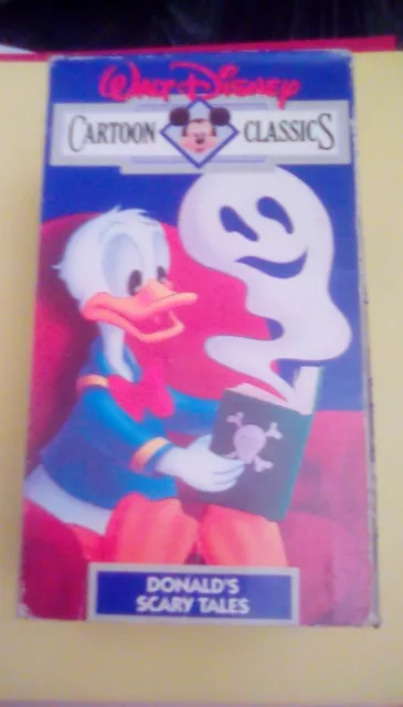 Walt Disney Cartoon Classics Donalds Scary Tales Vhs Vintage
