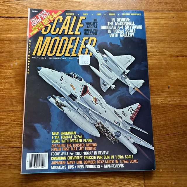VINTAGE VOL.11 NO.9 SEPTEMBER 1976 SCALE MODELER MAGAZINE SHIPS ...