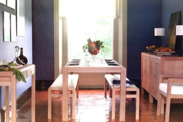 HABITAT RADIUS SOLID Oak 6 Seater Dining Table +2 Benches - PRISTINE! £ ...