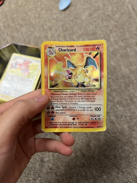 POKÉMON TCG CHARIZARD Base Set 4/102 Holo Unlimited Holo Rare £80.00 ...