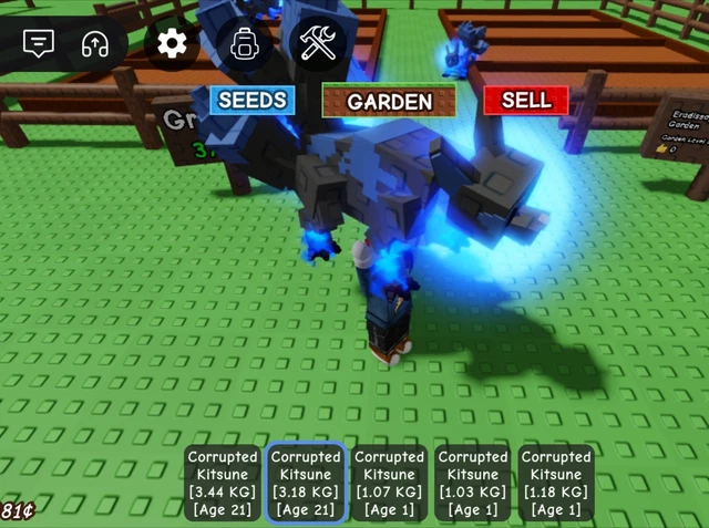 🟢 🦊 CORRUPTED KITSUNE 🦊 GROW A GARDEN🪴 🎮ROBLOX (cheapest) EUR 1,90 ...