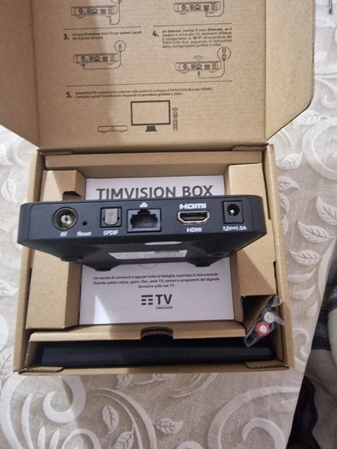 TIM BOX, DECODER 4K, Ricevitore digitale Terrestre DVD-T2 Android Wifi ...