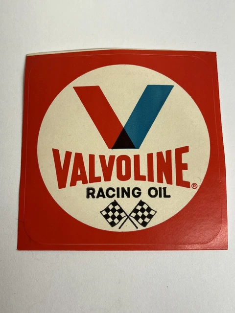VALVOLINE RACING OIL - Original Vintage 1960's 70's Decal/Sticker - 3 1 ...