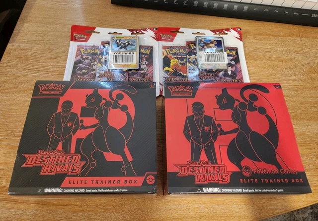 POKÉMON TCG DESTINED Rivals Sealed Collection Bundle - ETB, PC ETB ...