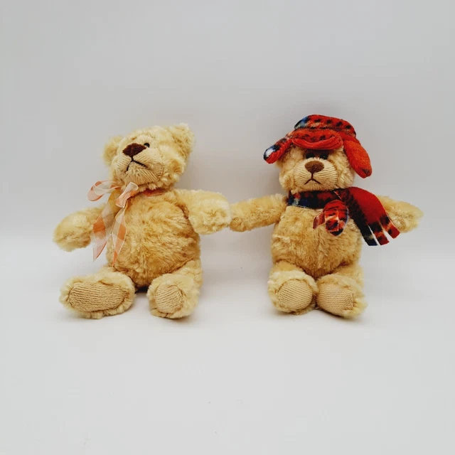 GUND MANNI MINI manni teddy bundle x2 plush soft toy 5.5in Brown ...