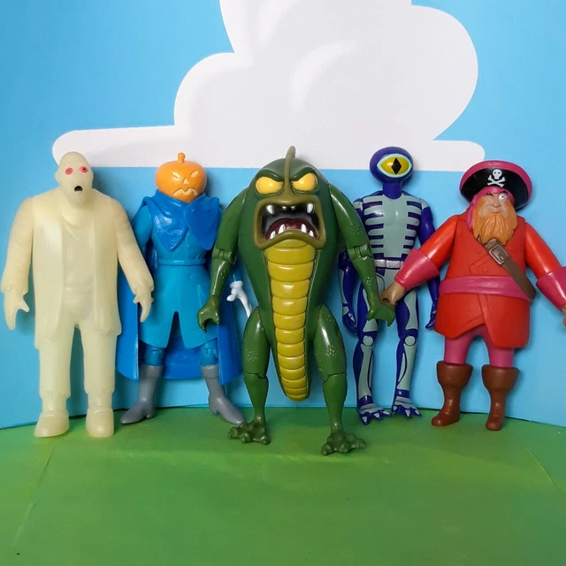 SCOOBY DOO 5& Méchants 5 Figurines Cavalier Sans Tête Barbe Rouge ...