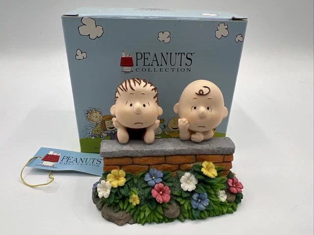 WESTLAND GIFTWARE PEANUTS Charlie Brown & Linus Figurine #8214 With Box ...