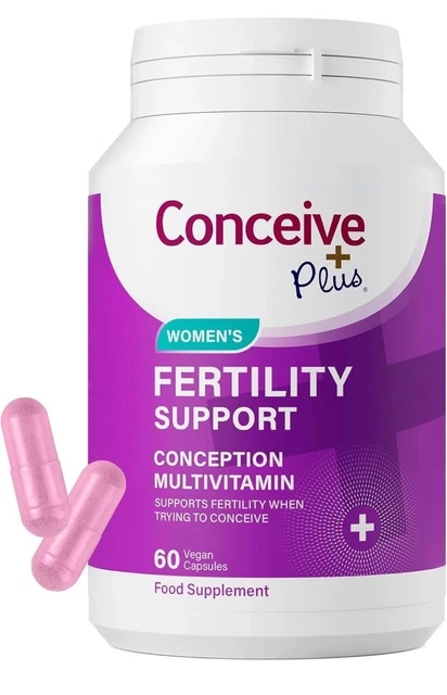 CONCEIVE PLUS WOMEN Fertility Support Supplement 60 Capsules ...