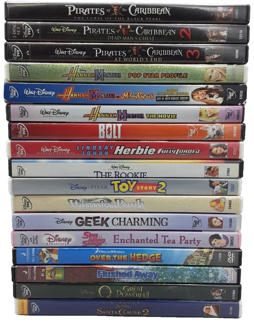 LOT DISNEY PIXAR Dreamworks DVD Kid Movies Bolt The Rookie Geek ...