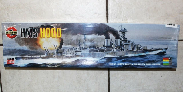 1:600 SCALE AIRFIX HMS Hood Model Kit Ship Boat World War II ...