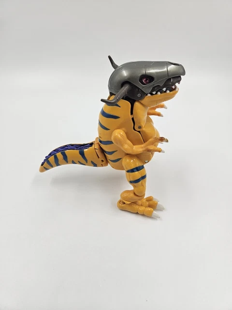 VINTAGE 1999 BANDAI Digimon Digivolving Greymon Metal Greymon Action ...