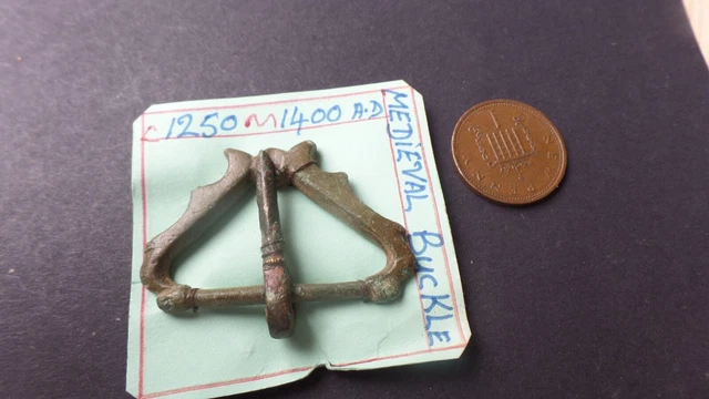 MEDIEVAL BUCKLE from an OLD COLLECTION found metal detecting finds ...