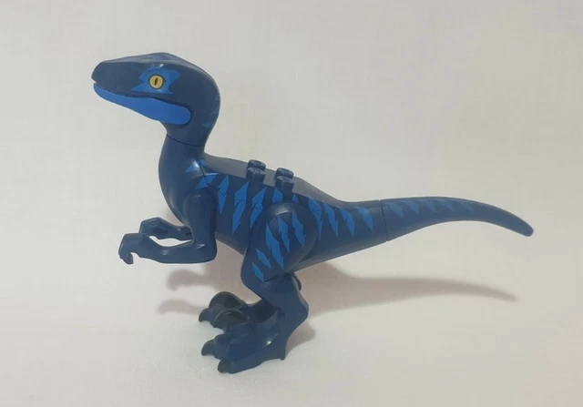 GENUINE LEGO VELOCIRAPTOR Dinosaur Raptor Figure Lego Movie Dark Blue £ ...