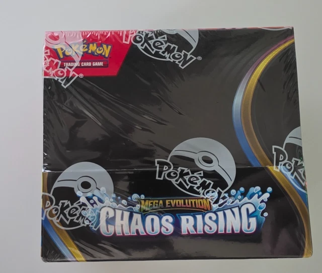 POKÉMON TCG MEGA Evolution Chaos Rising Booster Box (36 Packs) Sealed ...