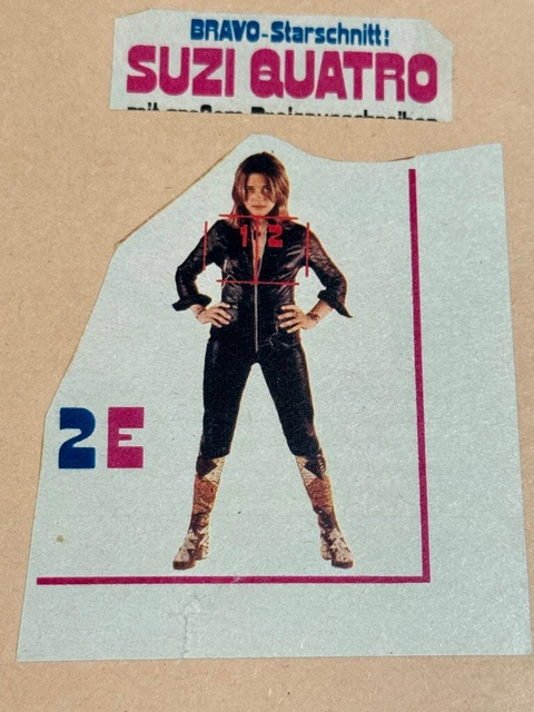 BRAVO ZEITSCHRIFT VINTAGE Starschnitt Riesen Poster Suzi Quatro Komplett 70er EUR 29,95 ...