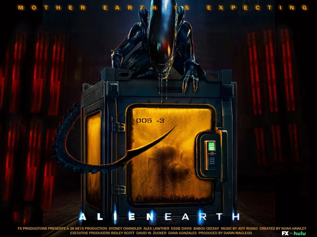 ALIEN EARTH 2025 Quad poster print 30x40" Series Alex Lawther FREE P&P ...
