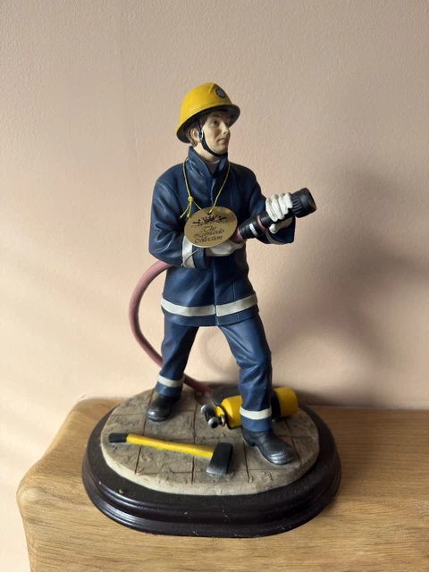 LESSER & PAVEY The Leonardo Collection Firefighter With Branch Figure £ ...