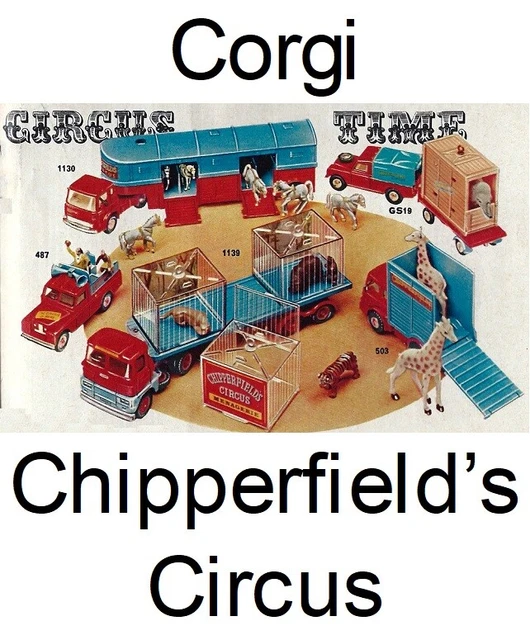 CORGI CHIPPERFIELDS CIRCUS Reproduction Pinder Spare Parts Choose From ...