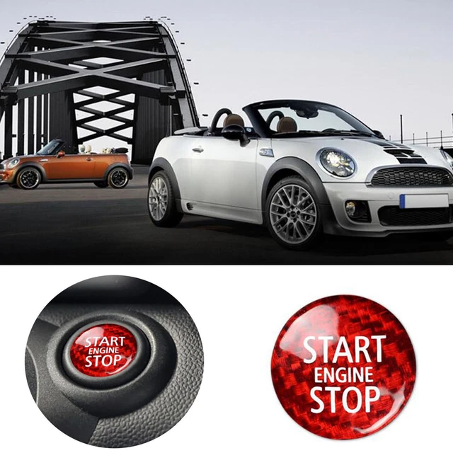 CARBON FIBER KEYLESS Engine Push Start Button For MINI Cooper R56 R57 ...