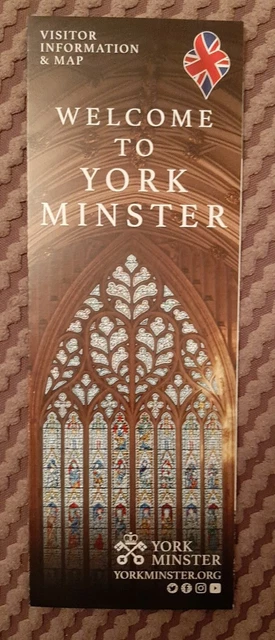 WELCOME TO YORK Minster Visitor Information & Map flyer (English) EUR 1 ...