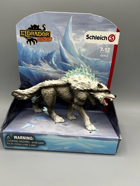 SCHLEICH SCHNEEWOLF EISWOLF 42452 Figur ELDRADOR Fantasy Kreatur ...