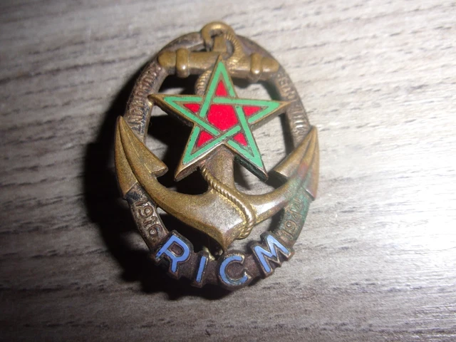 INSIGNE ANCIEN RÉGIMENT d’Infanterie Coloniale du Maroc - TDM - RICM EUR 14,99 - PicClick FR