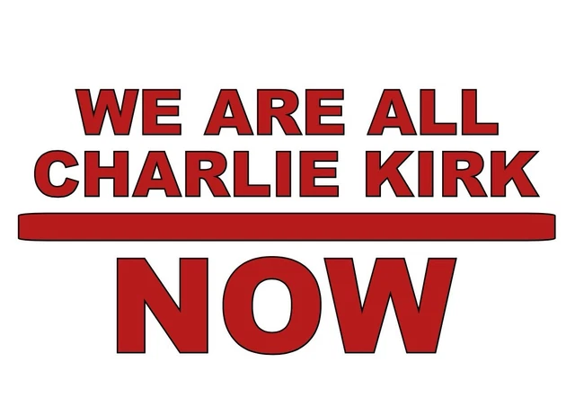 WE ARE ALL Charlie Kirk Now Vinyl Decal Window Sticker Truck Support ...