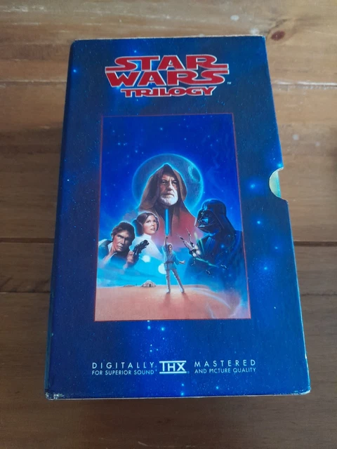 STAR WARS TRILOGY 1995 VHS Boxset Digitally Remastered Retro Video Film ...