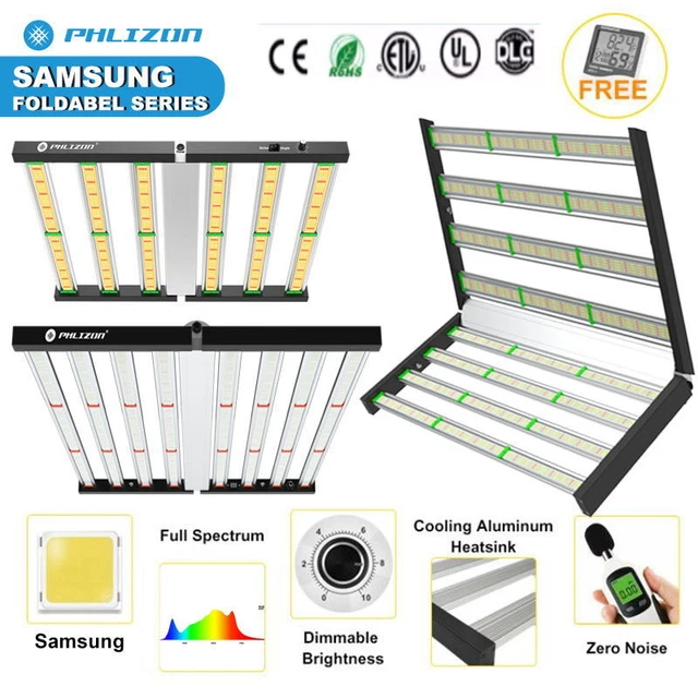 1000W 640W 480W Full Spectrum Samsung LED Grow Light 6/8Bars ...