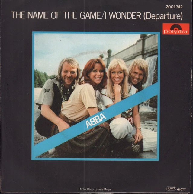ABBA NAME OF the Game 7" vinyle Allemagne Polydor 1977 pochette photo ...