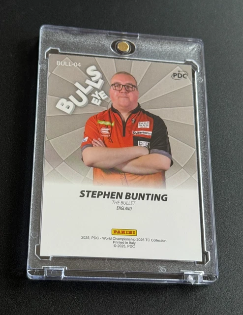 PANINI 2026 PDC Darts WM - Stephen Bunting Bulls Eye Casehit Karte ...