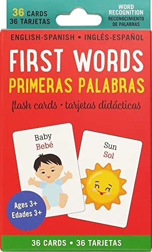 BILINGUAL FLASH CARDS - First Words English/Spanish EUR 7,05 - PicClick FR