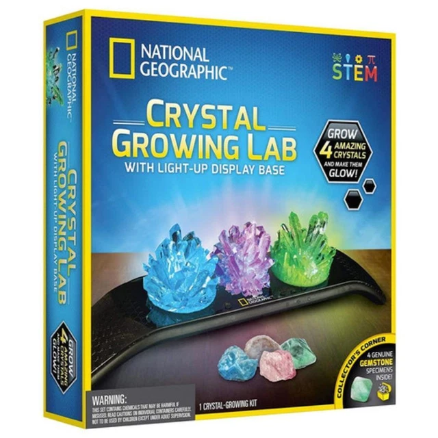 NATIONAL GEOGRAPHIC CRYSTAL Growing Lab with Light Up Display Base £22. ...