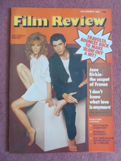 FILM REVIEW (1981) UK mag JOHN TRAVOLTA, JANE BIRKIN, BROOKE SHIELDS £7 ...