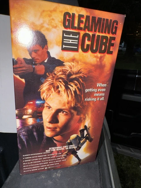 GLEAMING THE CUBE VHS 1989 Skateboard Video Christian Slater Tony Hawk ...