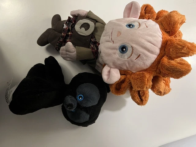 DISNEY STORE BRAVE little brother triplet/bear cub reversable plush ...