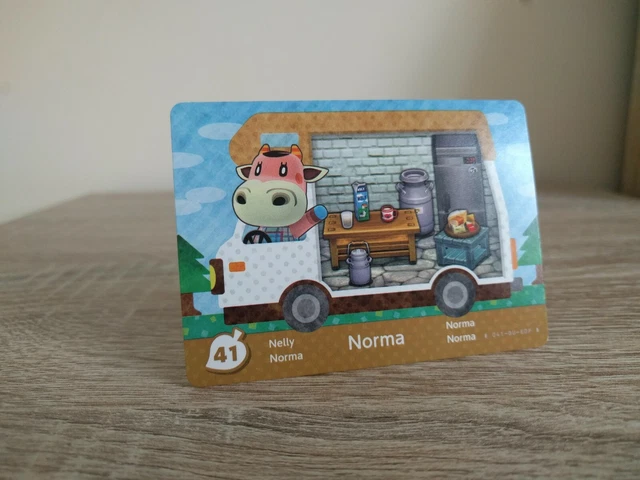 CARTA AMIIBO NORMA #41 Animal Crossing camper nuova foglia benvenuto ...