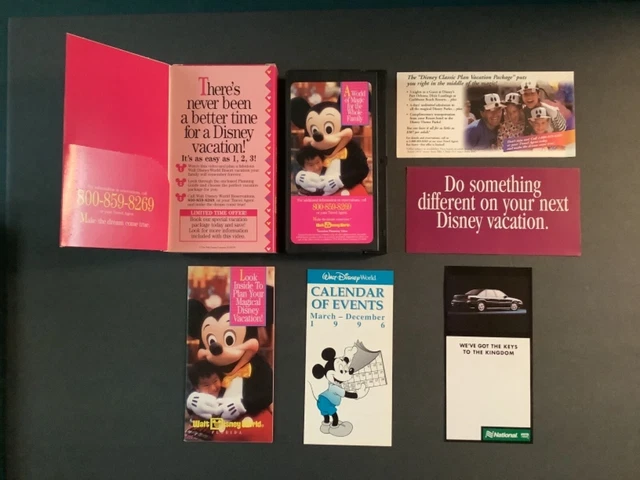 VINTAGE 1996 WALT Disney World Florida Vacation Planning Video VHS ...