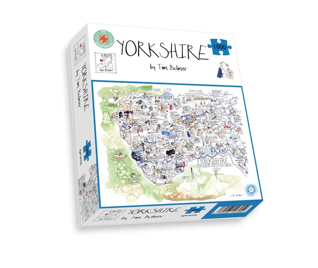 COMICAL MAP OF Yorkshire - Tim Bulmer 1000 Piece Jigsaw Puzzle £25.99 ...