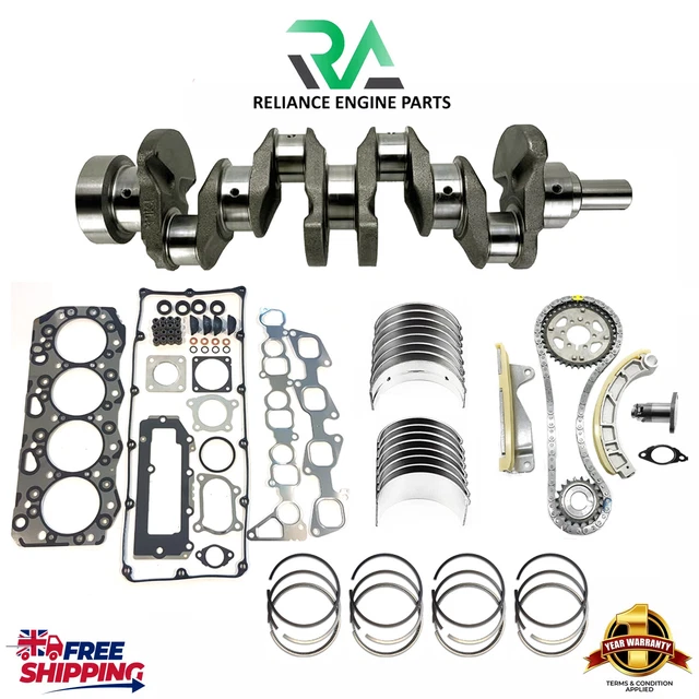 ISUZU 4JK1 2.5 Diesel Forgé Vilebrequin Avec Moteur Rebuild Kit D-Max I ...