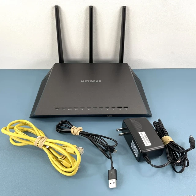 NETGEAR NIGHTHAWK R7000 AC1900 Smart WiFi Router w/ Adapter and ...