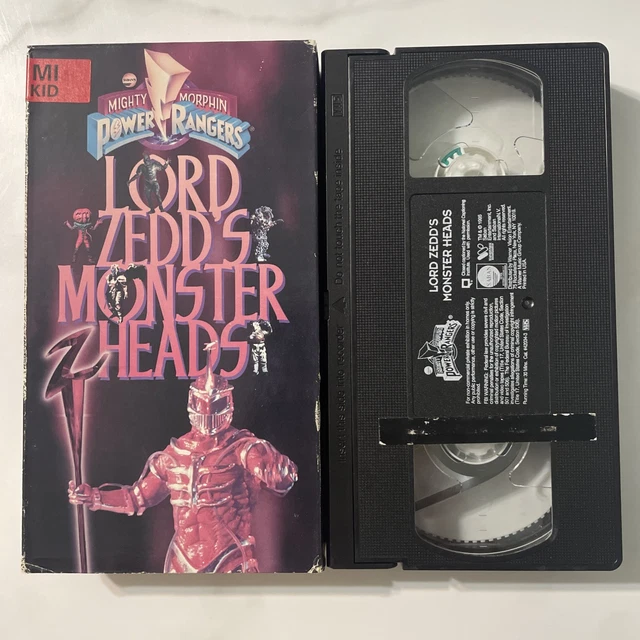 MIGHTY MORPHIN POWER Rangers - Lord Zedds Monster Heads (VHS) ~ BUY 2 ...