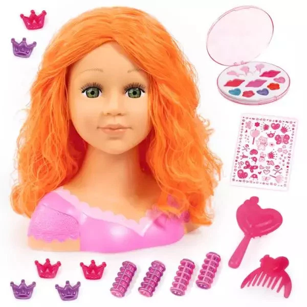 BAYER GŁOWA DO czesania stylizacji Charlene Super Model + kosmetyki ...