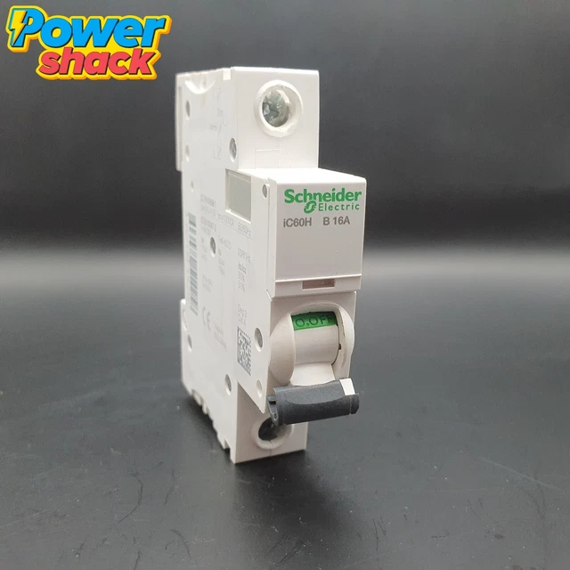 SCHNEIDER IC60H 16A MCB Type B Circuit Breaker B16 - A9F53116 £6.95 ...