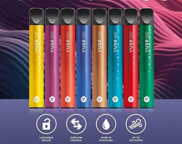 VUSE GO 700 DISPOSABLE VAPE BAR 10mg 20mg ALL FLAVOURS - POD SALT ...